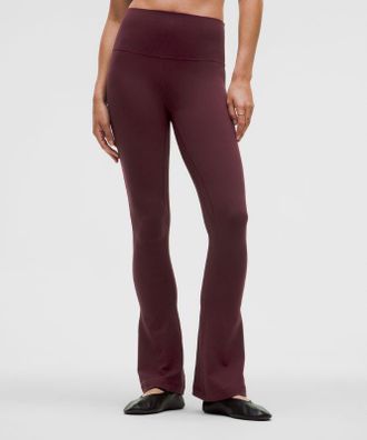 lululemon Align Hose mit hohem Bund und leicht ausgestelltem Bein f&uuml;r Frauen - 81 cm - Gr&ouml;&szlig;e 12 in Garnet