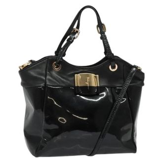 Ferragamo Pre-owned Handtasche aus beschichtetem Canvas - - Pre-owned - Damen - Schwarzk - ONE SIZE