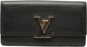 Louis Vuitton Portefeuille long vintage doccasion - Femme - Pre-owned - Noir - Taille: ONE Size