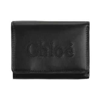 Chlo&eacute; Femme, Accessoires, Noir, Taille: ONE Size Portefeuille Trifold Mini Noir