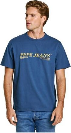 Pepe Jeans London T- Shirt Dylan, Bleu (Bleu Sterling), XL Homme