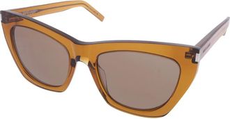 Saint Laurent Sonnenbrille - SL 214 KATE-034 - Gr. unisize - in Braun - für Damen