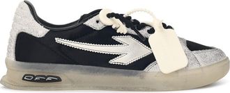 Off-white Baskets en daim m&eacute;lang&eacute; noir Worn Out Off White