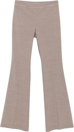 D.exterior Femme, Pantalons, Beige, Taille: 42 FR Wide Pantalons