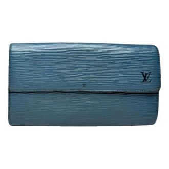 Louis Vuitton Pre-owned Leder Geldb&ouml;rse - - Pre-owned - Damen - Blau - ONE SIZE