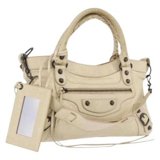 Balenciaga Sac &agrave; main vintage doccasion - Femme - Pre-owned - Beige - Taille: ONE Size