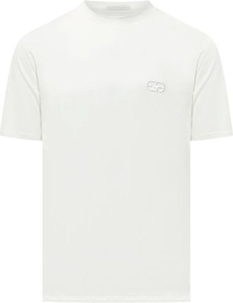 Emporio Armani Homme, Tops, Blanc, Taille: S Stretch Jersey T-shirt