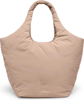 Got Bag Tote Bag CLOUD | Recycelte Nylon Laptop Tasche | Wasserabweisende Puffer Shopper mit 14 Laptopfach und Abnehmbarer Innentasche (sandbar)