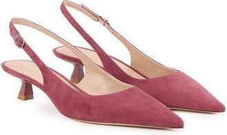 Stuart Weitzman Slingback Stuart Sculpht 35 en cuir su&eacute;d&eacute;