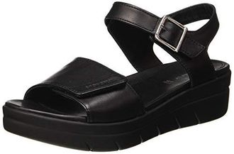 Stonefly Femme Aqua III 2 Nappa Sandales Bride Cheville, Nero Black 000, 38 EU