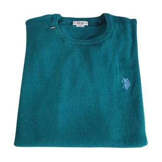 U.S.Polo Association Round-Neck Strickwaren - - Knitwear - Herren - Gr&uuml;n - 2XL