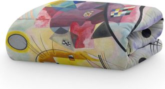 Picanova Kuscheldecke 200x150cm - Wassily Kandinsky Yellow Red Blue - Decke mit Bild - Premiumqualität Fleecedecke 510g/qm - Unschlagbar Weich Und Gemütlich Fo