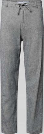 Selected Slim Fit Hose aus Baumwoll-Leinen-Mix Modell BRODY