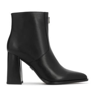 Kazar Gun Metal Monogrammed Lederstiefeletten - - Shoes - Damen - Schwarzk - 39 EU