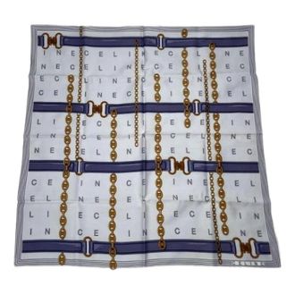 Celine Pre-owned Vintage Seidenschal - - Pre-owned - Damen - Blau - ONE SIZE