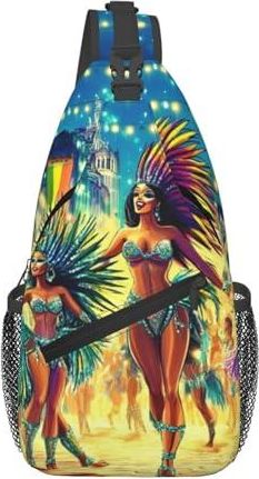 Generic Carnaval Dance Sac &agrave; bandouli&egrave;re de voyage pour homme Sac &agrave; dos de randonn&eacute;e