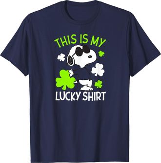 Peanuts St Pattys Day Glückliches Hemd T-Shirt