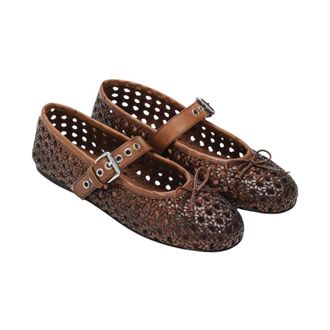 Miu Miu Damen, Schuhe, Braun, 37 1/2 EUGr&ouml;&szlig;e
