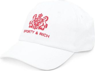 Sporty & Rich Logo-embroidered Baseball Cap