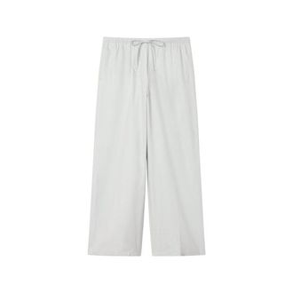 Calvin Klein Pantalon large uni en lin m&eacute;lang&eacute;