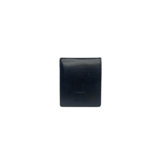 Saint Laurent Portefeuille en cuir doccasion - Femme - Pre-owned - Noir - Taille: ONE Size