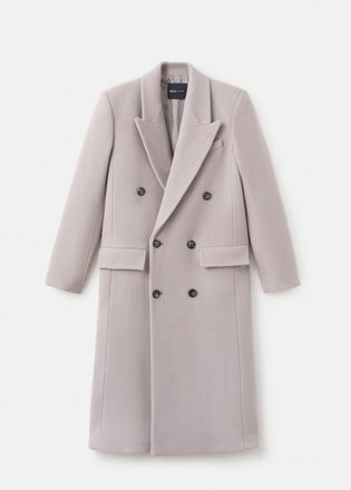 Mango Zweireihiger Mantel aus Woll-Mix mittelbraun - Damen - S - MANGO