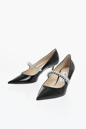 Jimmy Choo London Patent Pumps BING With Rhinestone Details 7 cm Heel size 39,5