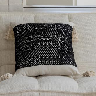 Generic Boho Kissenbezug 40x40 Baumwolle 2er Set Mit Fransen, Handgewebt, Weihnachts- Und Neujahrs Dekokissen F&uuml;r Sofa Wohnzimmer Kissenbezug 50x50, Festliche