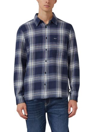 s.Oliver Regular Fit: Kariertes Flanellhemd mit Brusttasche