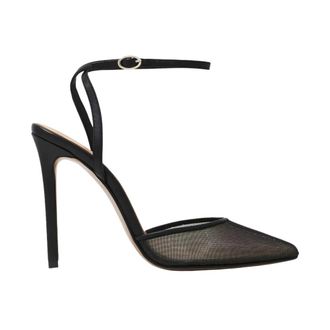 Andrea Wazen Schwarze Mesh Stiletto-Abs&auml;tze Denver - - Shoes - Damen - Schwarzk - 37 1/2 EU