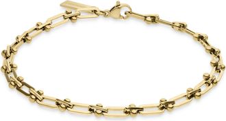 Liebeskind BERLIN Bracelet - Elegantes Armband aus poliertem Edelstahl - IP Gold - Gliederkette verstellbar bis 21 cm - wasserfest & hautfreundlich