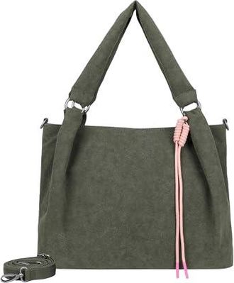 Fritzi Aus Preu&szlig;en Fritzi aus Preu&szlig;en sac &agrave; &eacute;paule bandouli&egrave;re Sue03 Suede Jacky Shoulder Bag Soft Dark Olive