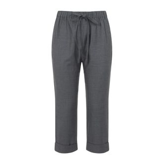 Co Femme, Pantalons, Gris, Taille: 40 FR Turn Up Cuff Jogger