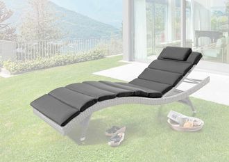 Destiny Liegenauflage Wave, 200x63/71x5cm, grau