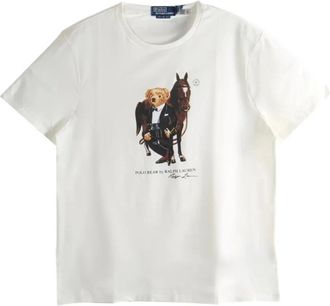 Polo Ralph Lauren Homme, Tops, Blanc, Taille: L Polo Bear T-Shirt