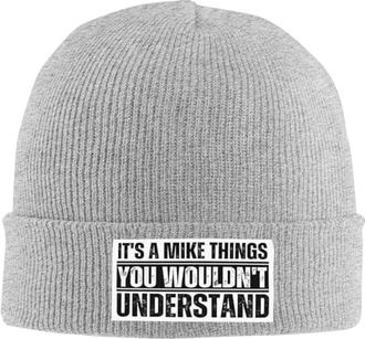 Generic Bonnet Souple Tricoté Cest Un Truc De Mike, Tu Ne Comprendrais Pas. Classique Bonnet Hiver Chaud Tricot Extensible Chapeau dhiver Tricoté pour Sports 
