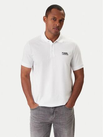 Karl Lagerfeld Poloshirt 745780 500235 Wei&szlig; Regular Fit