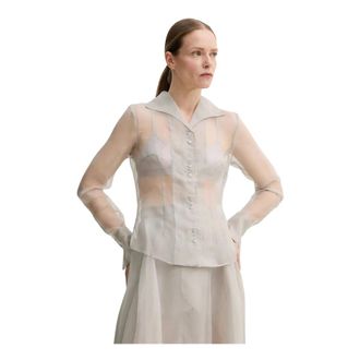Remain Seidenhemd - - Blouses & Shirts - Damen - Grau - XS