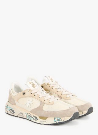 Premiata Baskets Mase 8018 en daim &agrave; logo lat&eacute;ral