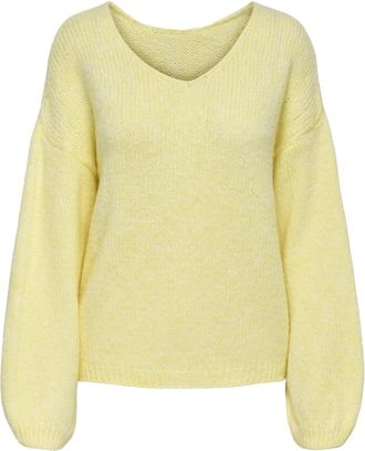 Jacqueline de Yong Strickpullover JDYDINEA Strickpullover, Pastellgelb, Small