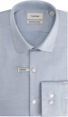 Calvin Klein Chemise droite &agrave; motif en coton m&eacute;lang&eacute;