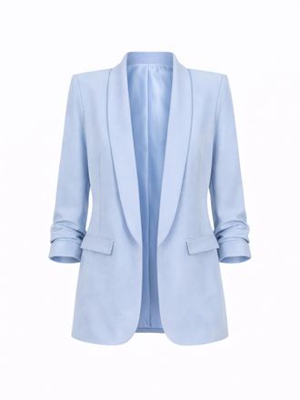 Worldclassca Blazer Damen Blazer 3/4 Arm mit Raffung