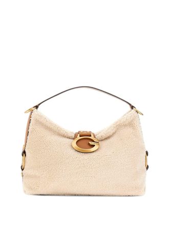 Guess Damen Camden Umhängetasche Bag, Natural/Cognac