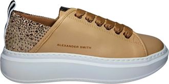 Alexander Smith Femme, Chaussures, Beige, Taille: 37 EU Baskets Pelle