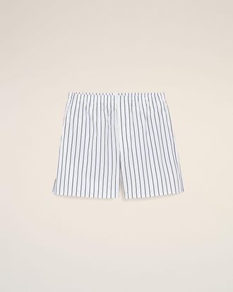 Ami Short Court Blanc Elastique&eacute; en Coton Blanc - XXL - Unisex