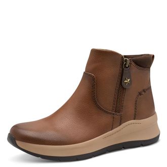 Jana Damen Stiefeletten Kn&ouml;chelhoch Vegan, Braun (Cognac), 38 EU