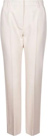Max Mara Femme, Pantalons, Beige, Taille: 42 FR Pantalon en toile de viscose double face