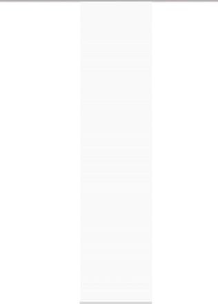 Vision S 5540, 2er-Set Schiebegardine ROM, halb-transparenter Stoff in Bambus-Optik, 2X 260x60 cm, Farbe:weiß