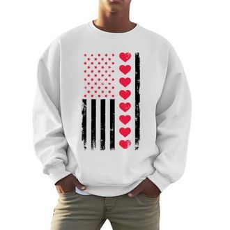 Generic 2026 Sweat-shirt d&eacute;contract&eacute; &agrave; col rond pour homme et femme Motif lettres imprim&eacute;es, blanc, S
