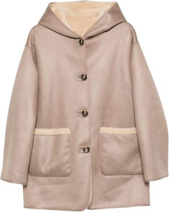 Pennyblack Veste &agrave; capuche - Femme - Vestes - Beige - Taille: 38 FR